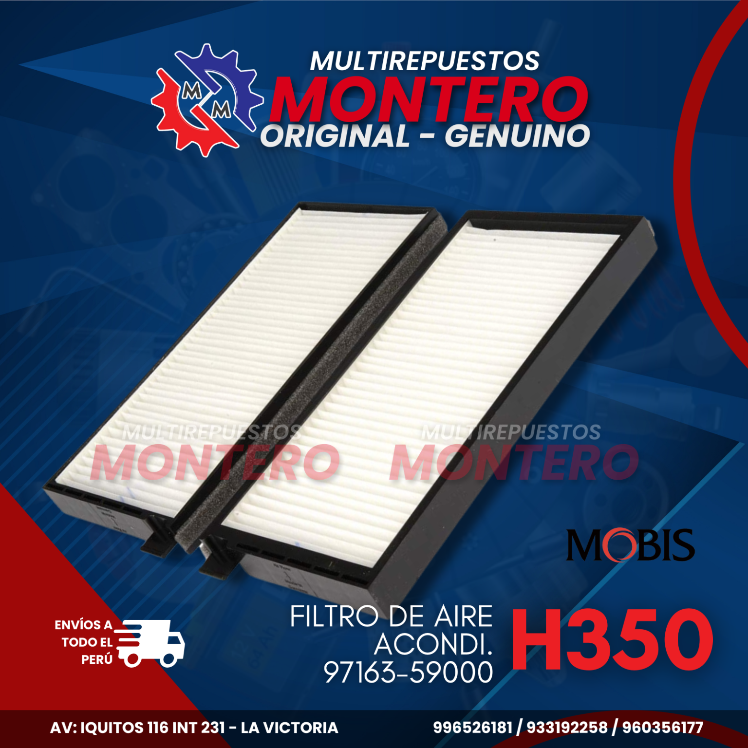 FILTRO DE AIRE ACONDICIONADO – Multirepuestos Montero